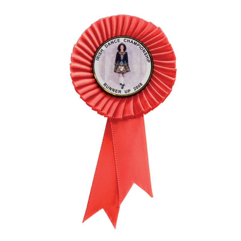 Tribute Mini Rosette Red Spa Trophies Ltd